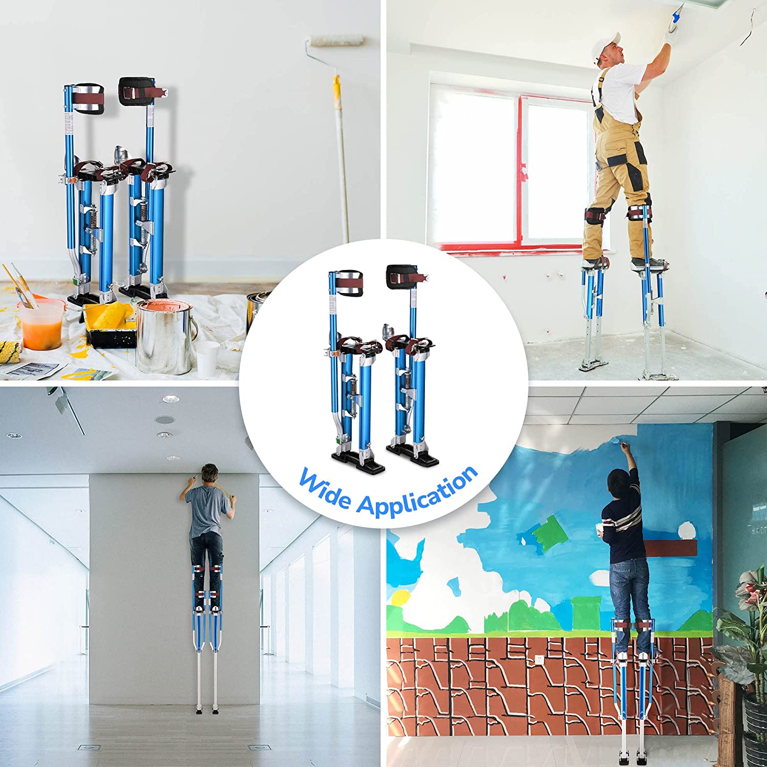 Adjustable Professional Aluminum Stilts – EZ Painting Tools
