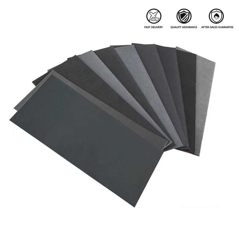 All Purpose Sandpaper (15 Pack) 400 to 2500 Grit Assortment – EZ ...